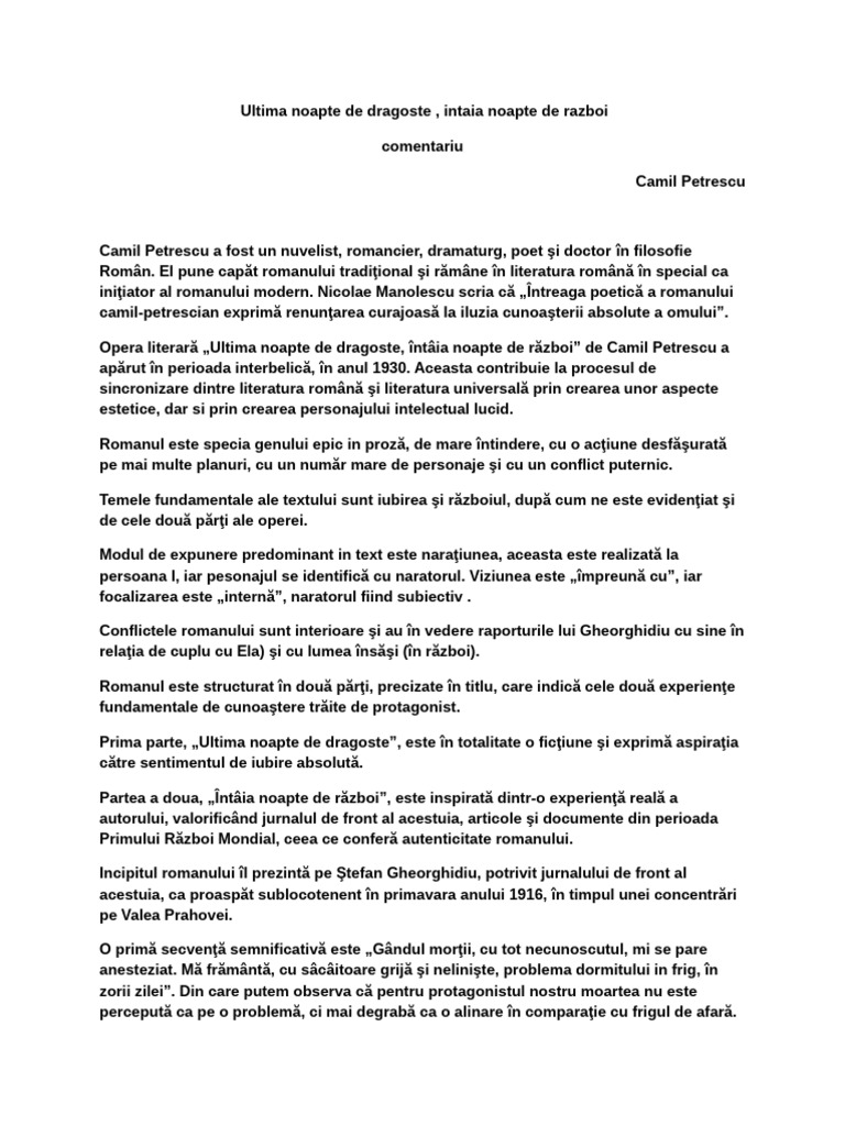 Ultima Noapte | PDF