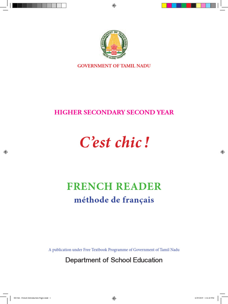 XII STD - French Book | PDF | Linguistics