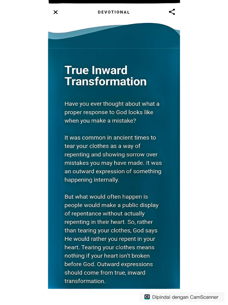 True Inward Transformation | PDF