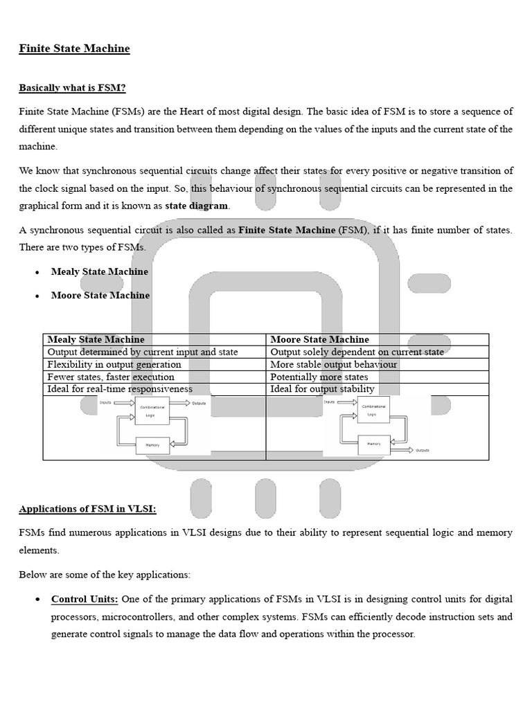 Finite State Machine: Basically What Is FSM? | PDF