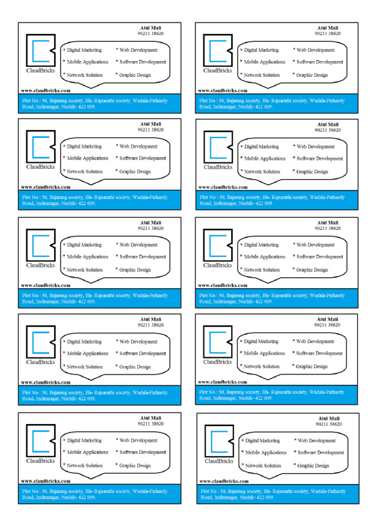 Visiting Cards | PDF