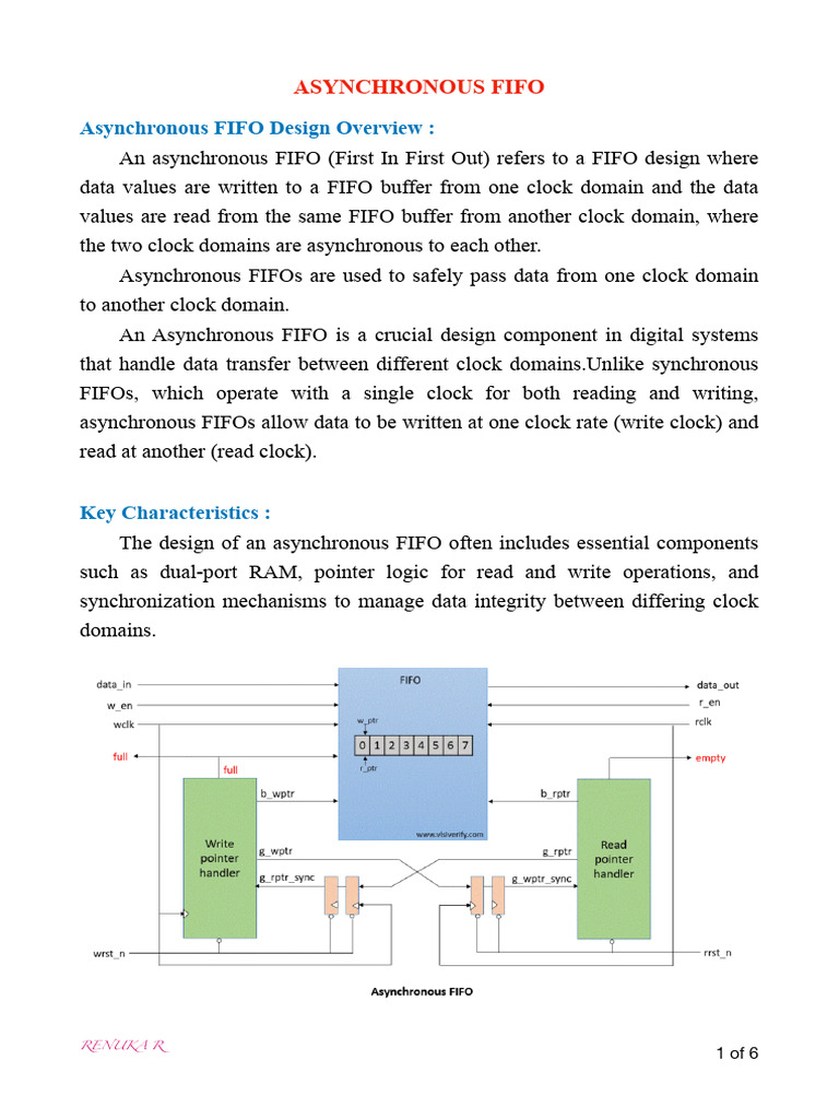 Asynchronous Fifo | PDF
