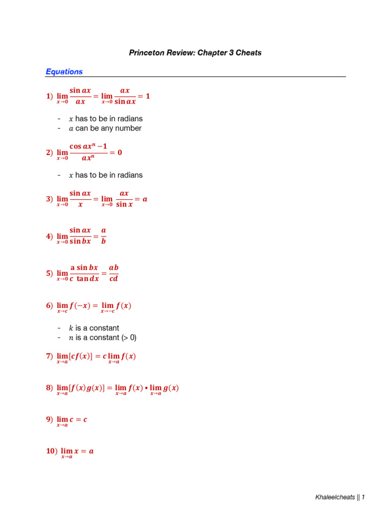 Chapter 3 Cheats | PDF