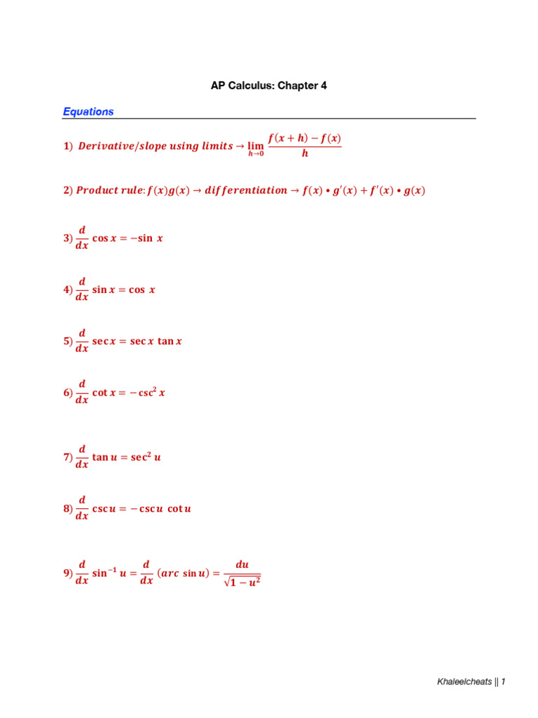 Chapter 4 Cheats | PDF