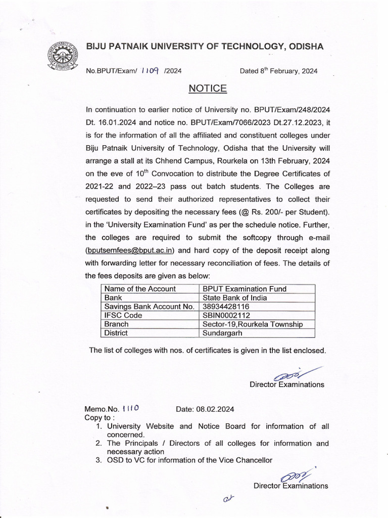 Distribution of Degree Certificates of 2021-22 and 2022-23 Pass Out ...