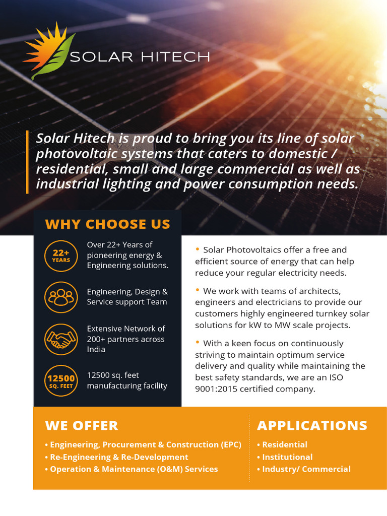 Solar PV Brochure | PDF