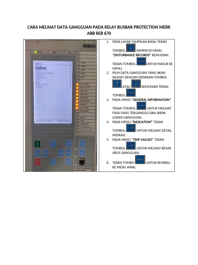 Sop Relay Buspro Abb Reb 670 | PDF