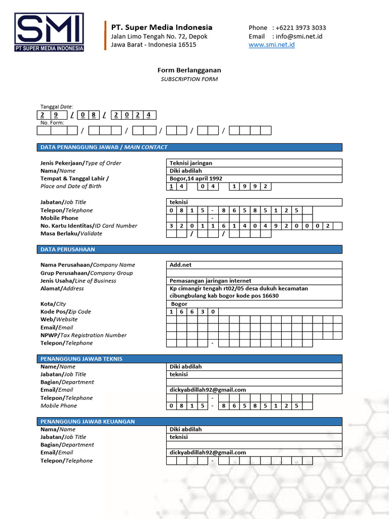 SMI FAB Template 3 | PDF