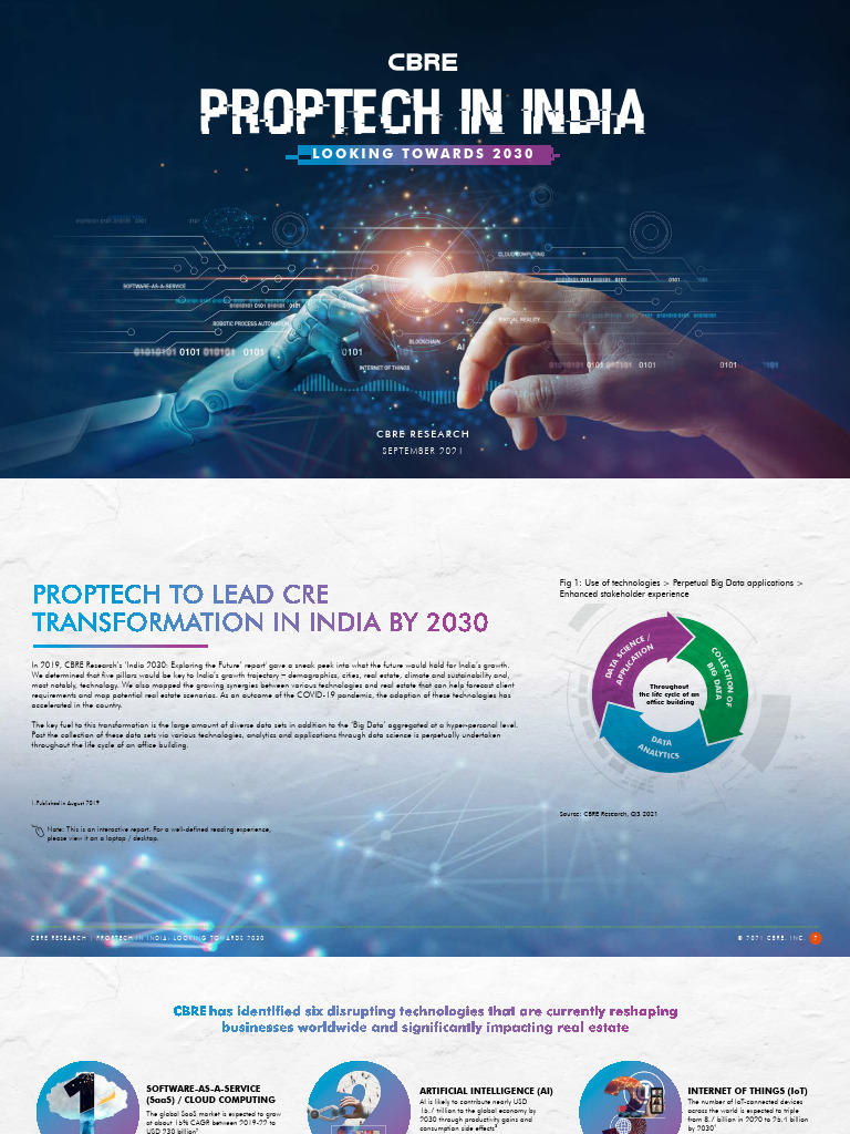 India Report - Proptech in India - Looking Towards 2030 - September 2021 | PDF | Internet Of ...