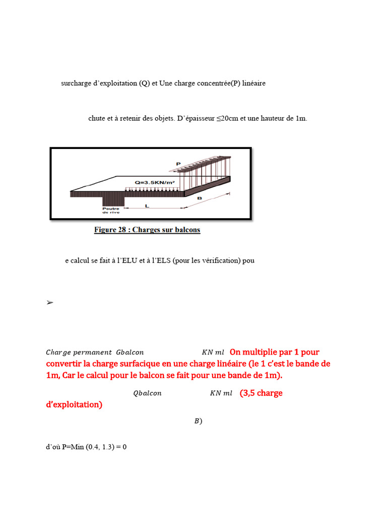 Dimensions et Calculs de Balcon | PDF