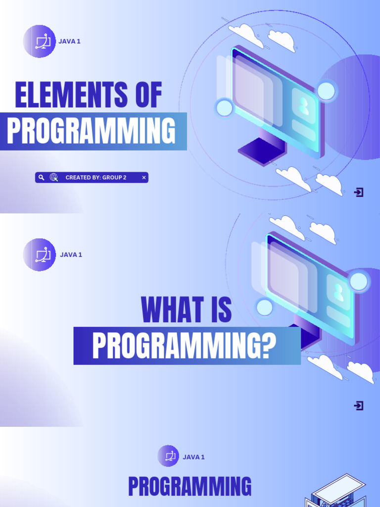Lesson 4 Elements Of Programming Pdf Method Computer Programming Class Computer