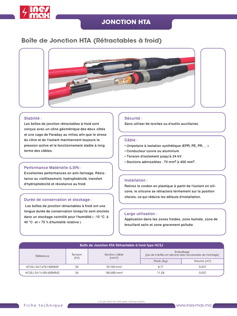 Fiche Tech Boite Jonction HTA | PDF