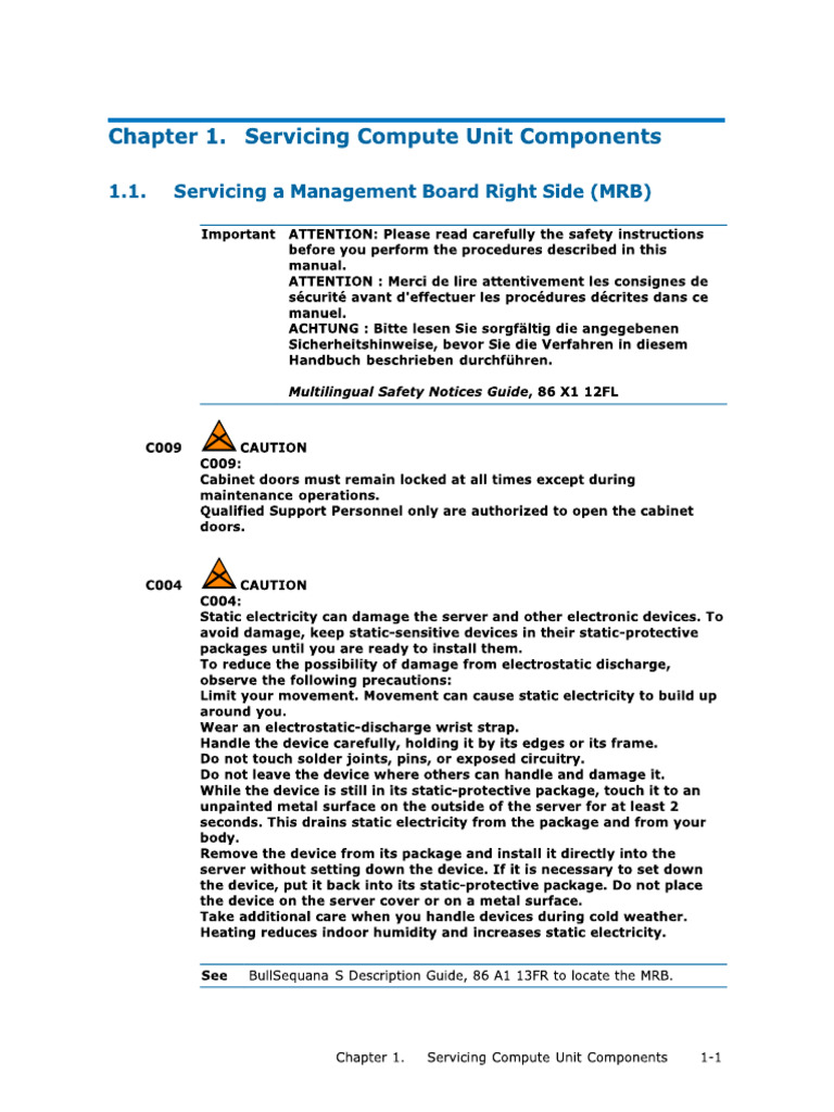Field Service Procedure For Replacing MRB | PDF