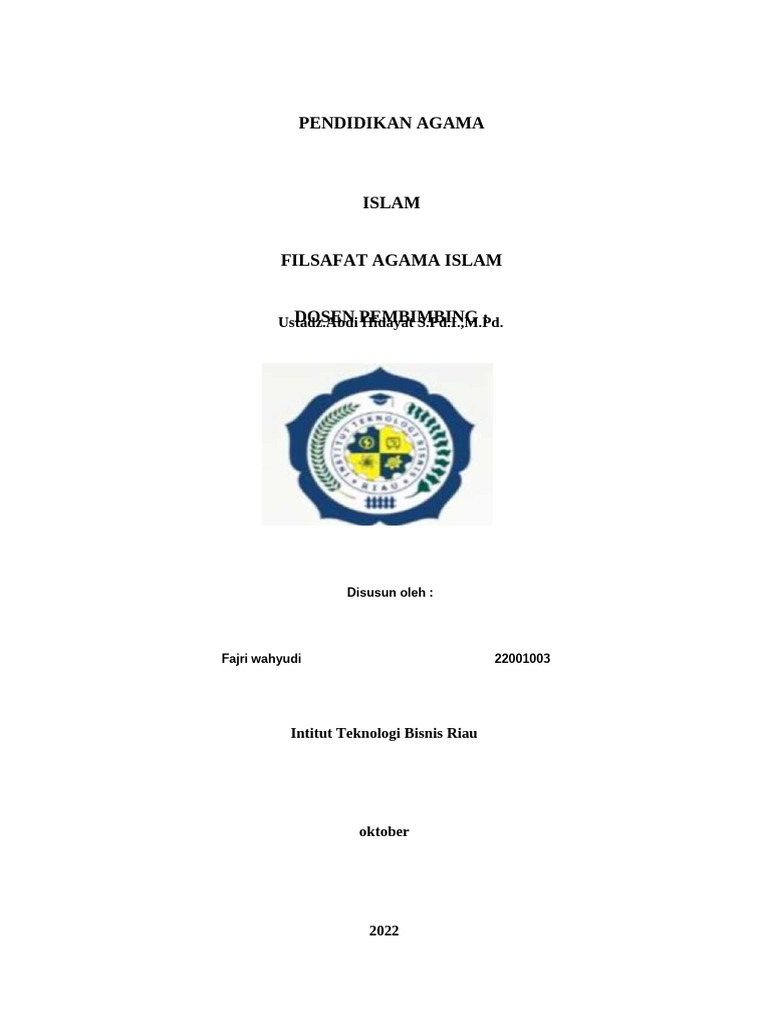 Filsafat Agama Islam1 | PDF