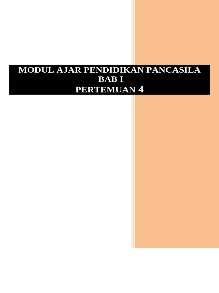 Modul Ajar Bab I Pertemuan 4 | PDF