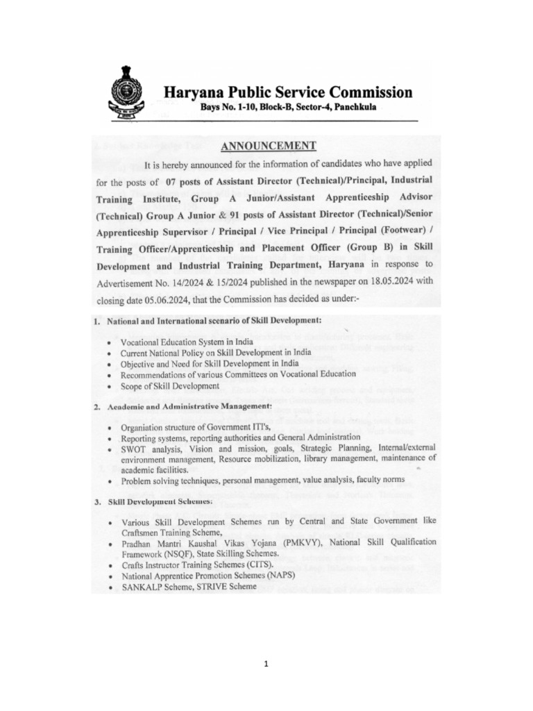 Craftman Training Scheme | PDF