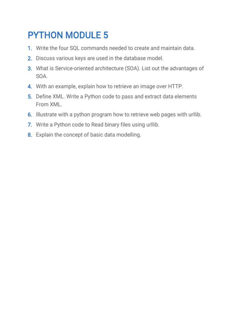 Python Module 5 | PDF