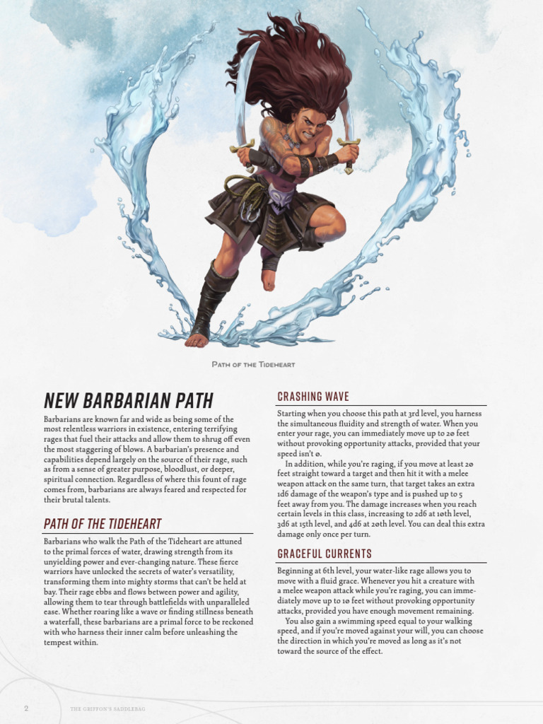Barbarian PathOftheTideheart | PDF