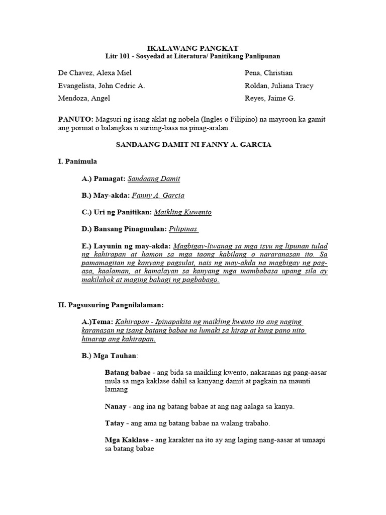 IKALAWANG PANGKAT - Litr 101 | PDF