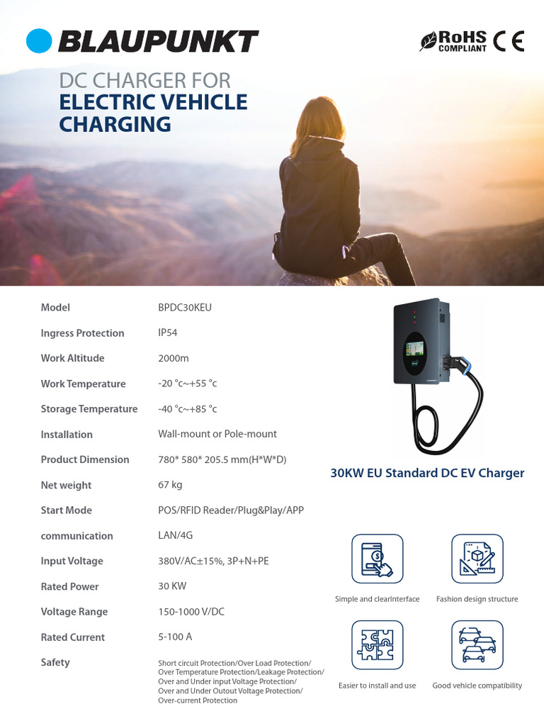 30KW EU Standard DC EV Charger | PDF