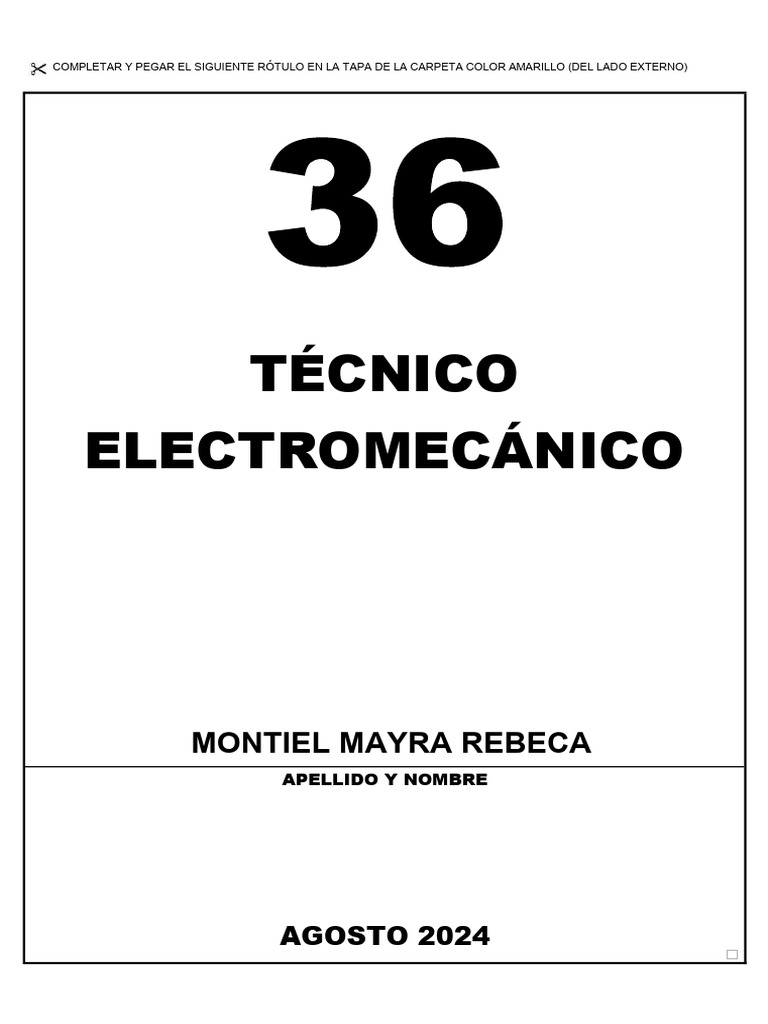 36_formulario_01_-_tecnico_electromecanico | PDF