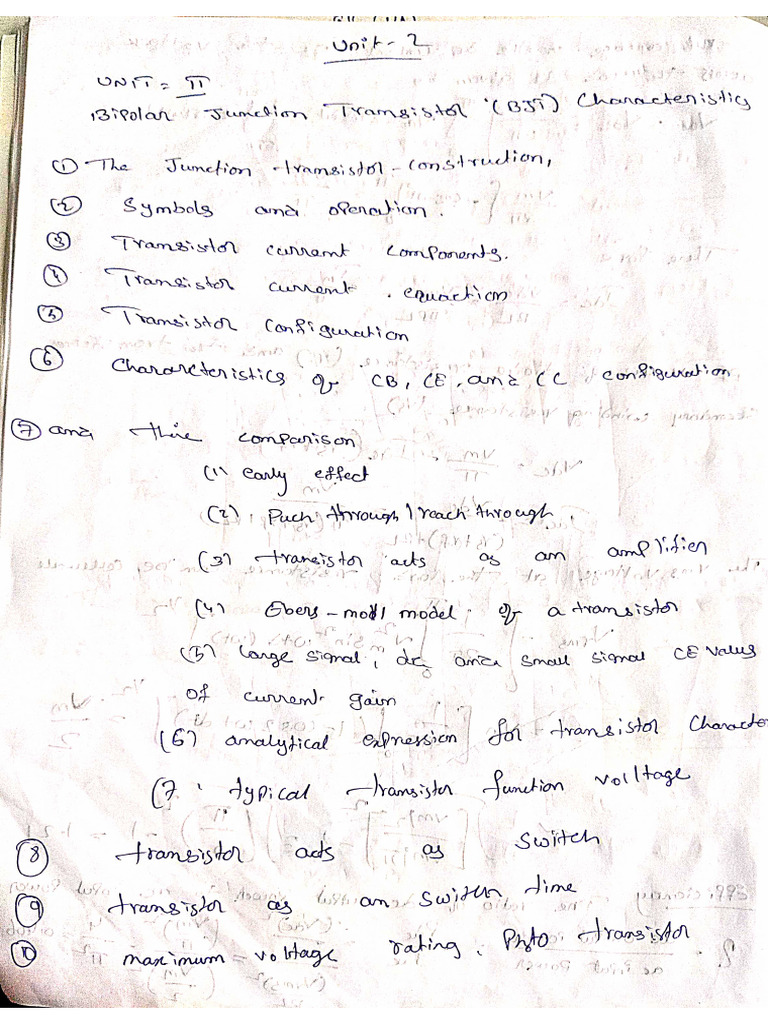 Edc Unit 2 Notes Material (1) - Unlocked | PDF
