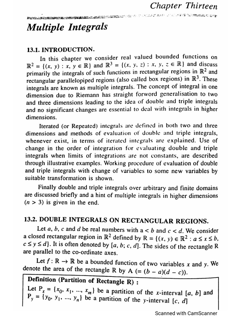 Multiple Integral-01 UC | PDF