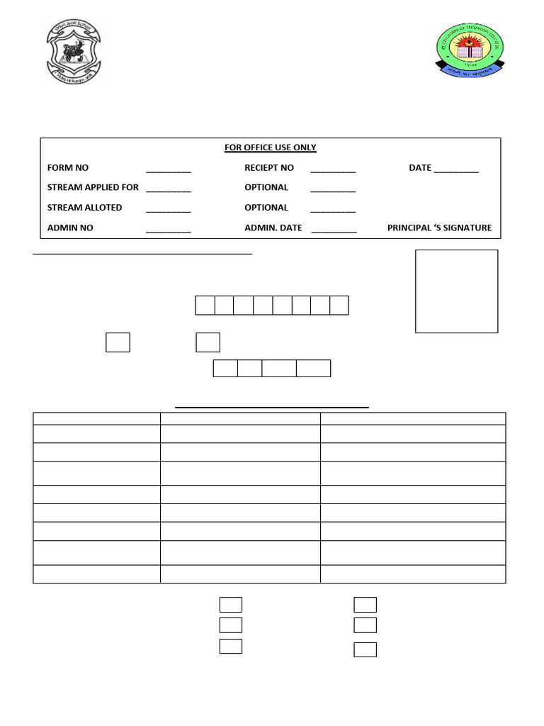 Std XI Admission Application Form 2021-22 | PDF | University And ...