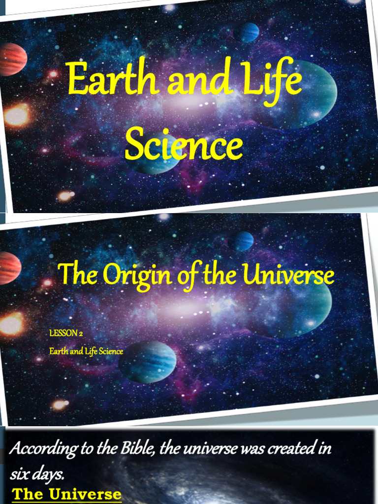 Earth and Life Science Lesson 2 | PDF | Universe | Big Bang