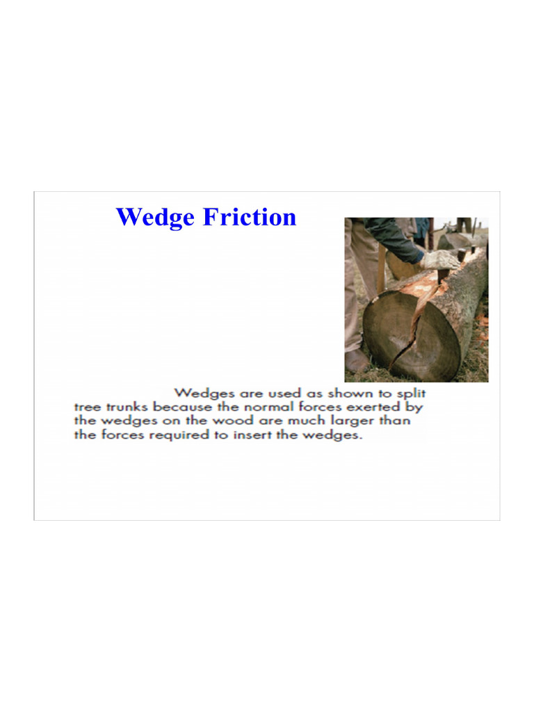 Wedge Friction | PDF