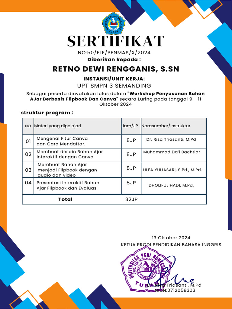 Retno Dewi Rengganis, S.SN | PDF