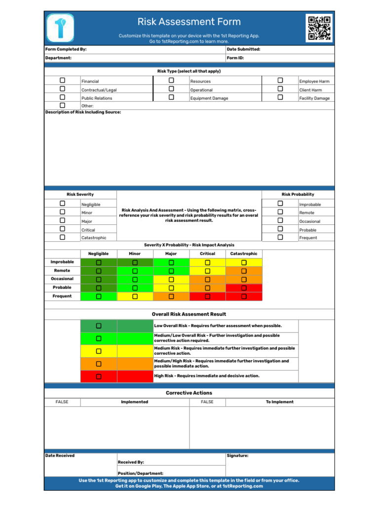 19-Risk-Assessment-Form | PDF