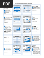 DSBN Secondary School Year Calendar | PDF