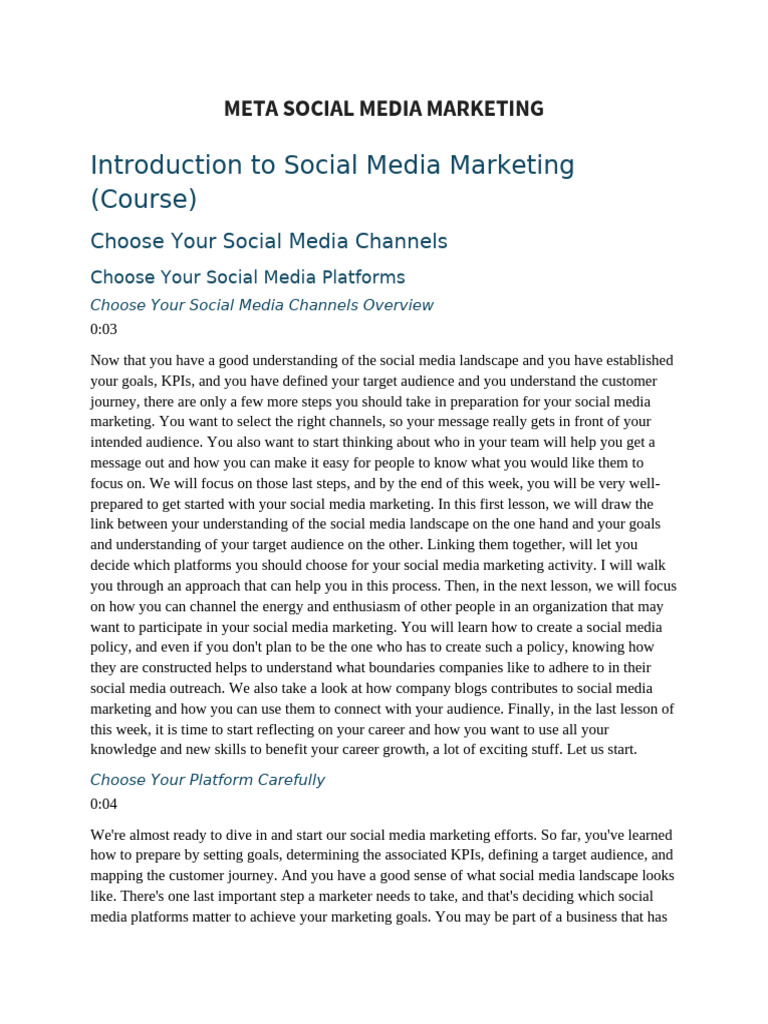 Course 1 - MOOC 5 | PDF