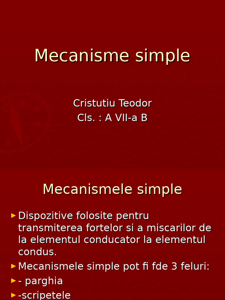 Mecanisme Simple | PDF