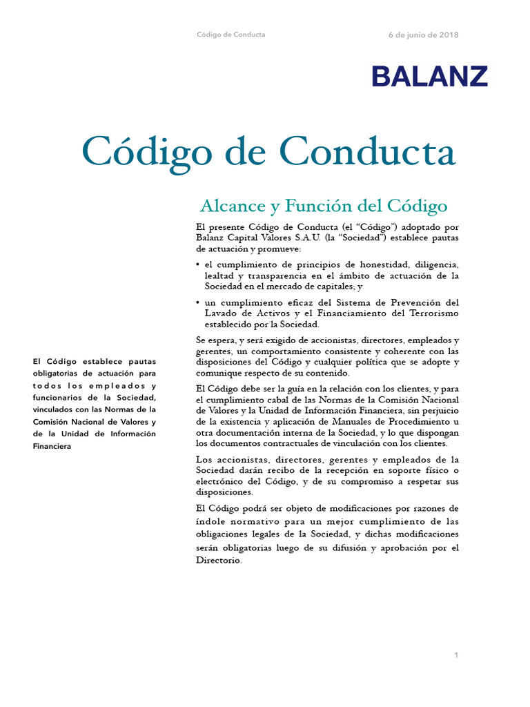 BCV Cod Conducta | PDF