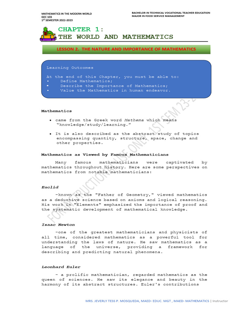 Chapter 1. Lesson 2. | PDF