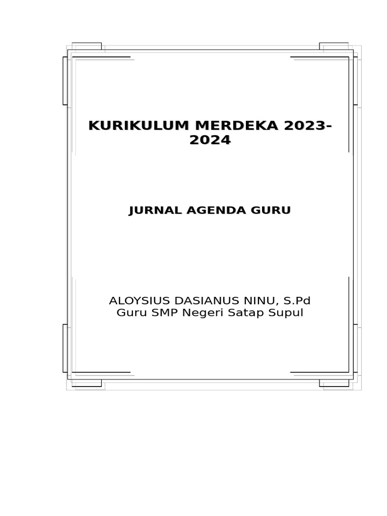 Jurnal Guru Mengajar 2023-2024 | PDF