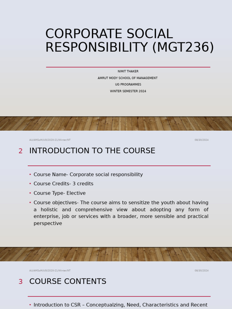 CSR Introduction w2024 | PDF