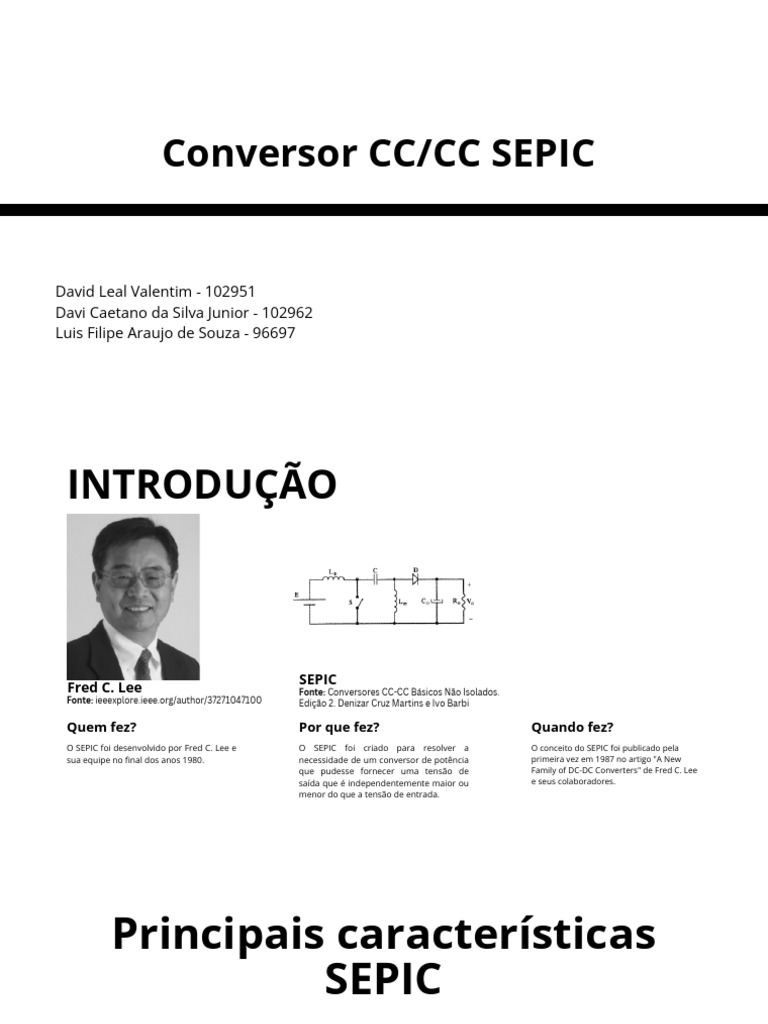 Conversor CCCC SEPIC | PDF