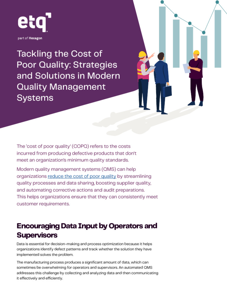 Tackling The Cost of Poor Quality | PDF