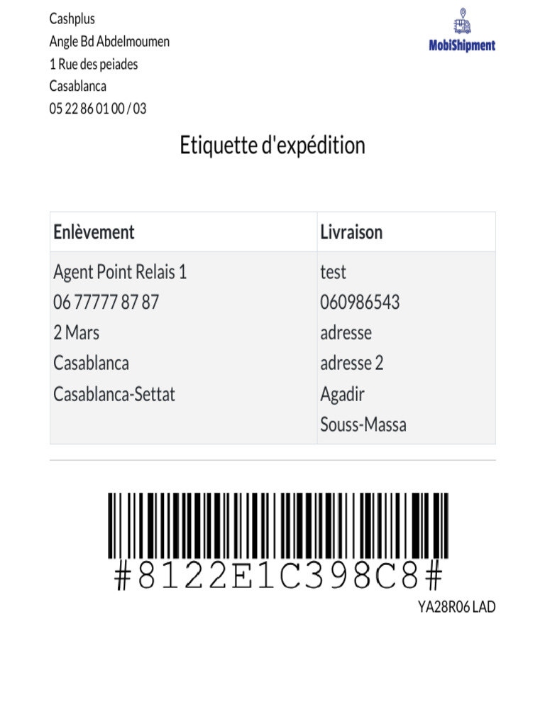 Étiquette Colis À Imprimer | Étiquette Expédition À Imprimer – KKSURC