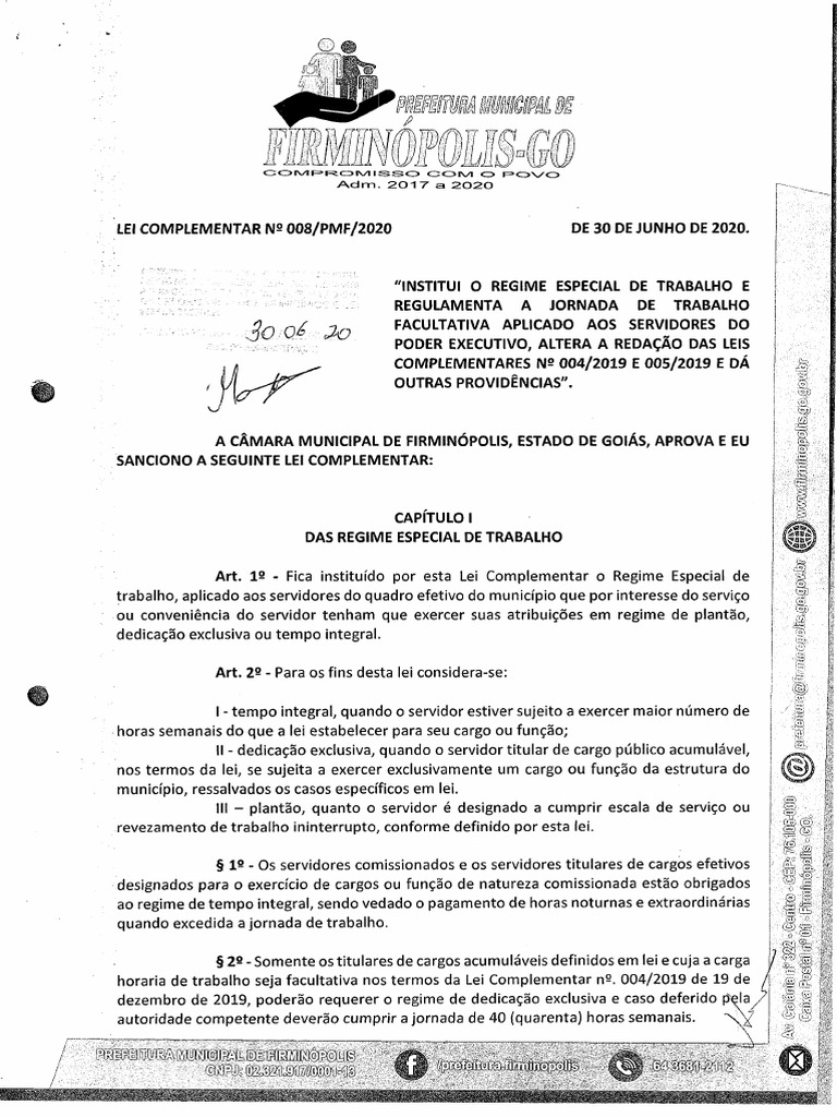 Lei Complementar N 008-2020-A | PDF