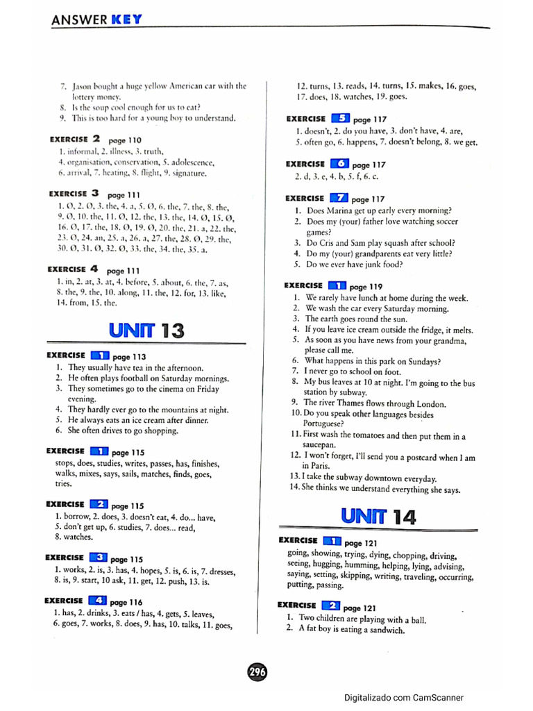 Aswer Key | PDF