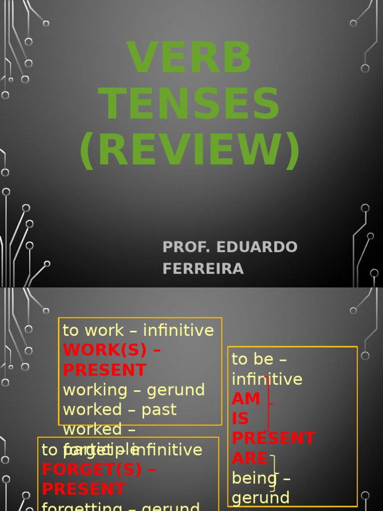 5 Verb Tenses Review | PDF