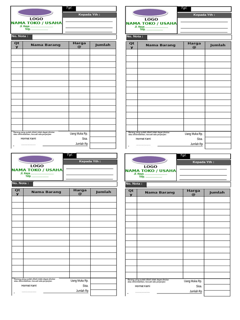 CONTOH NOTA ok | PDF