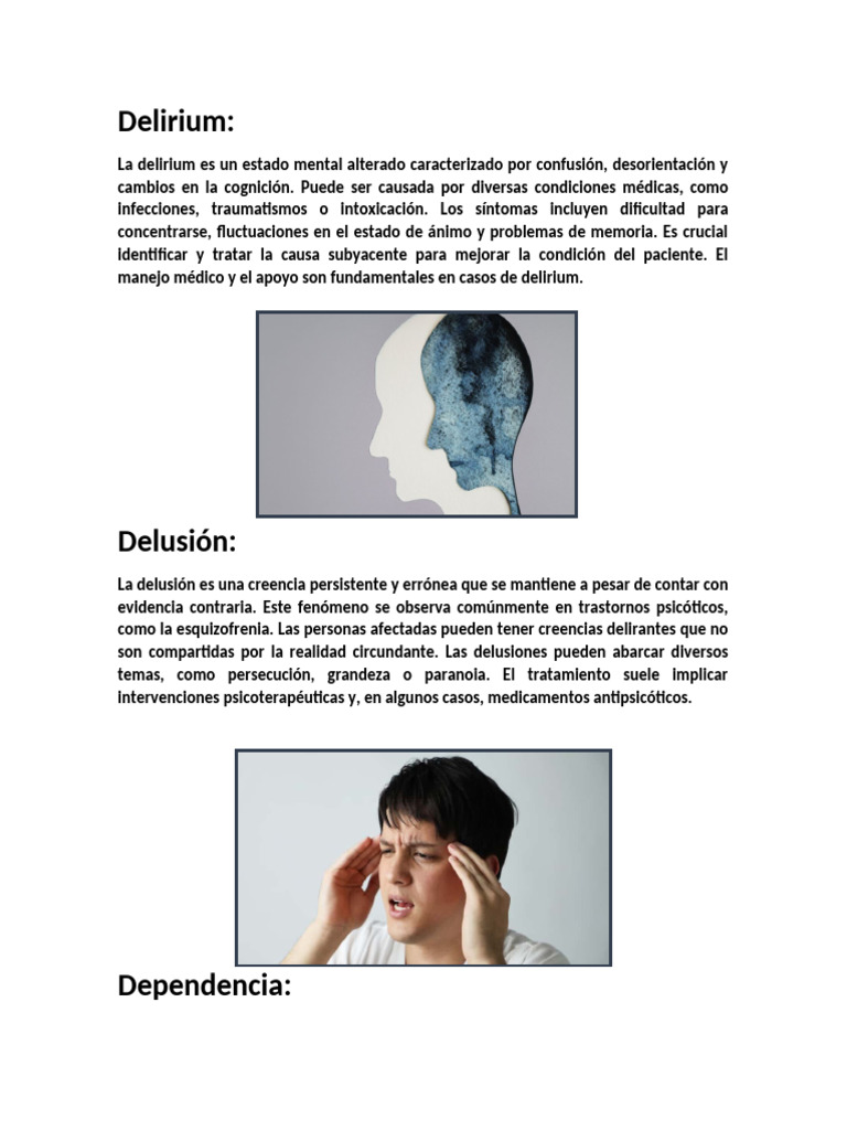 Delirium Psicologia | PDF