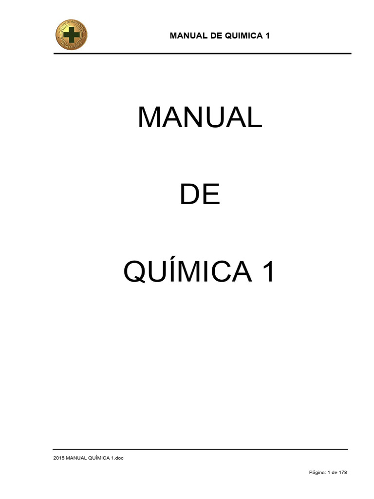 Manual Quimica 1 | PDF