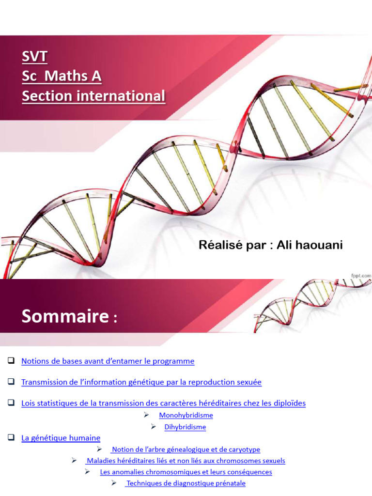 Programme SVT SC Math A . | PDF