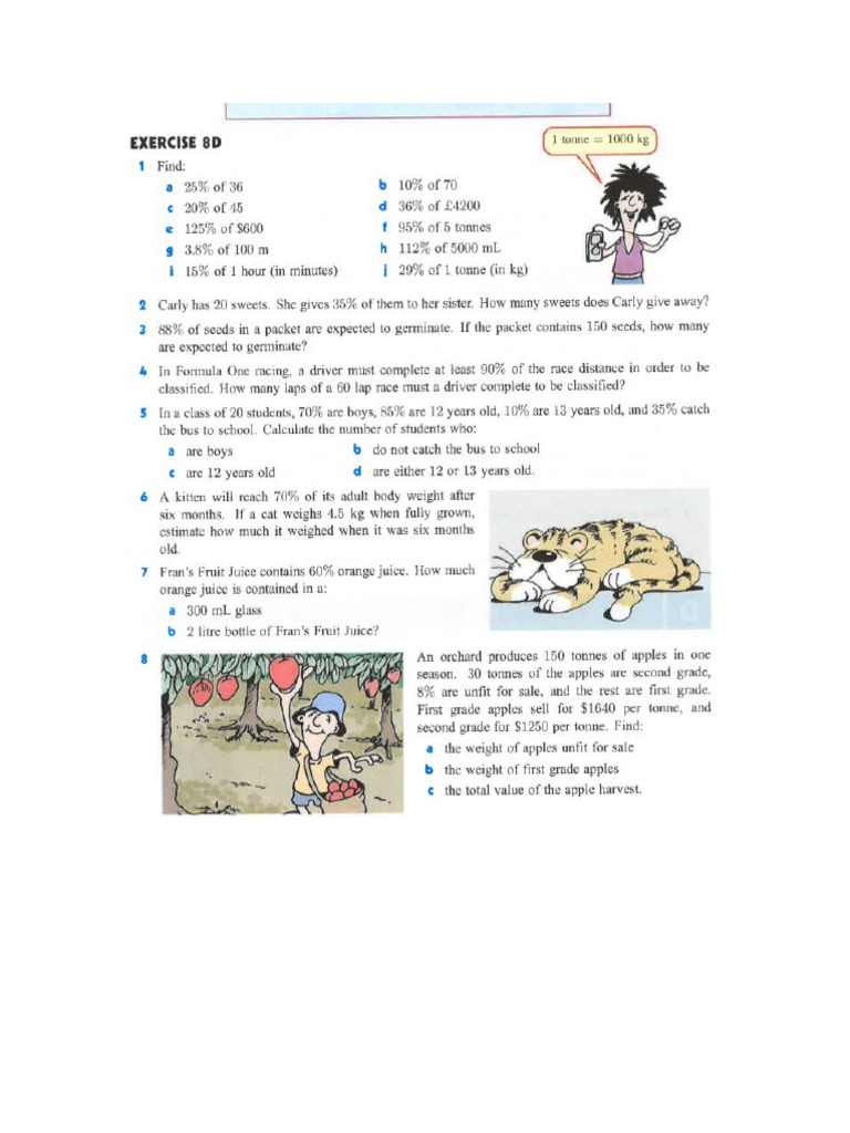 Percentage Increase Decrease Grade 7 HR | PDF